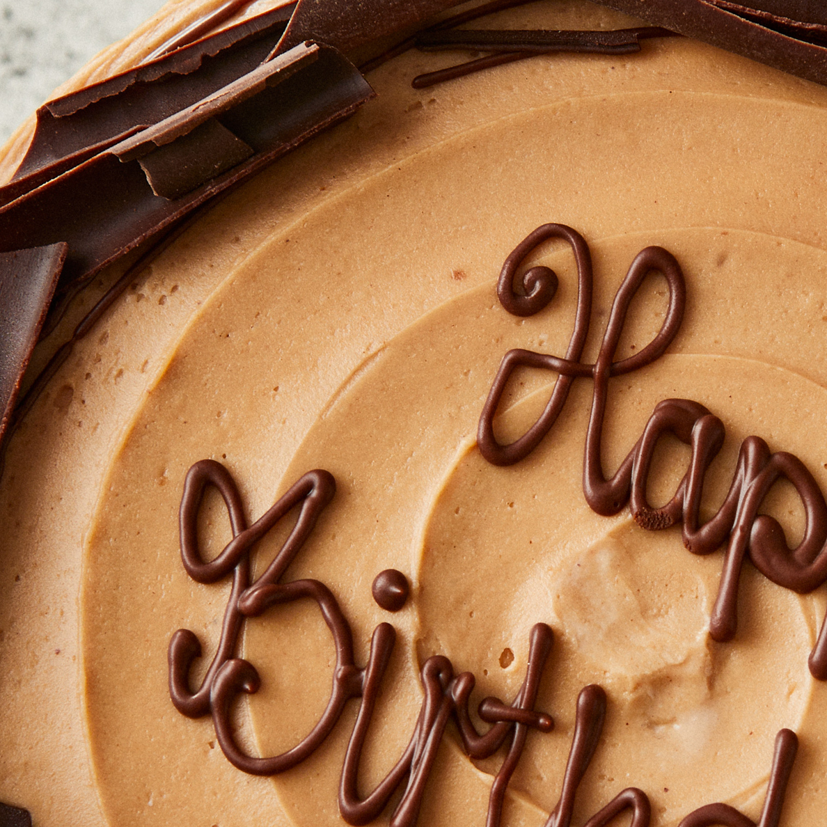 Personalised Chocolate Noisette Cake & Konditor