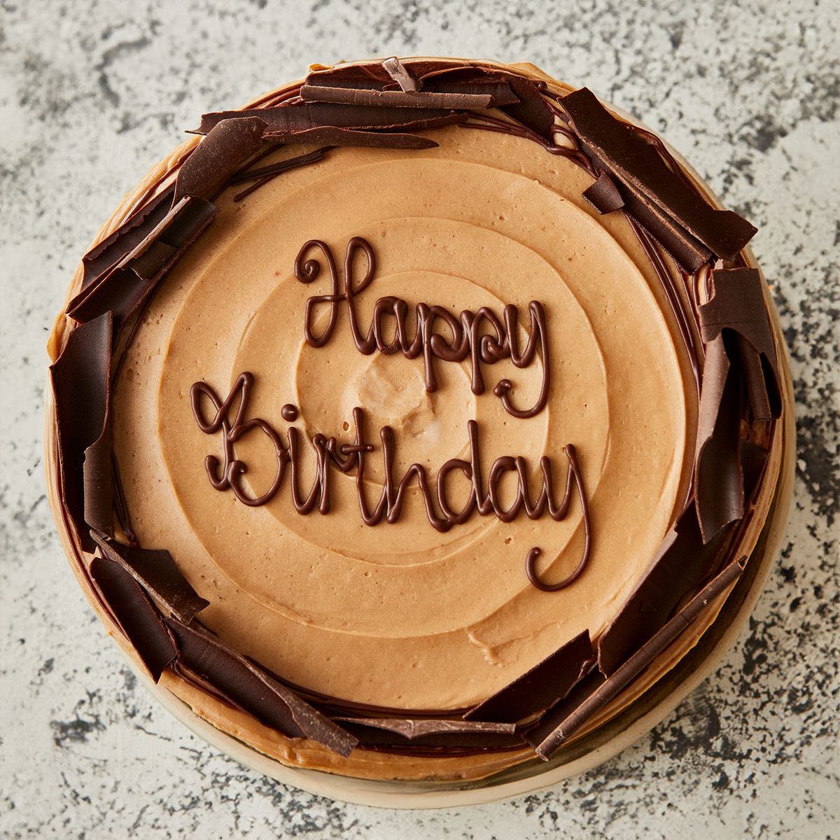 Personalised Chocolate Noisette Cake & Konditor