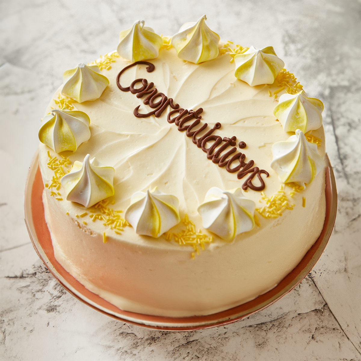 Personalised Lemon Chiffon Cake & Konditor