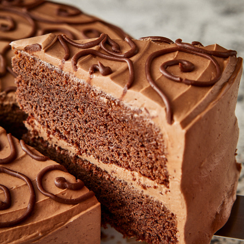 Personalised Double Chocolate Curly Whirly Cake & Konditor