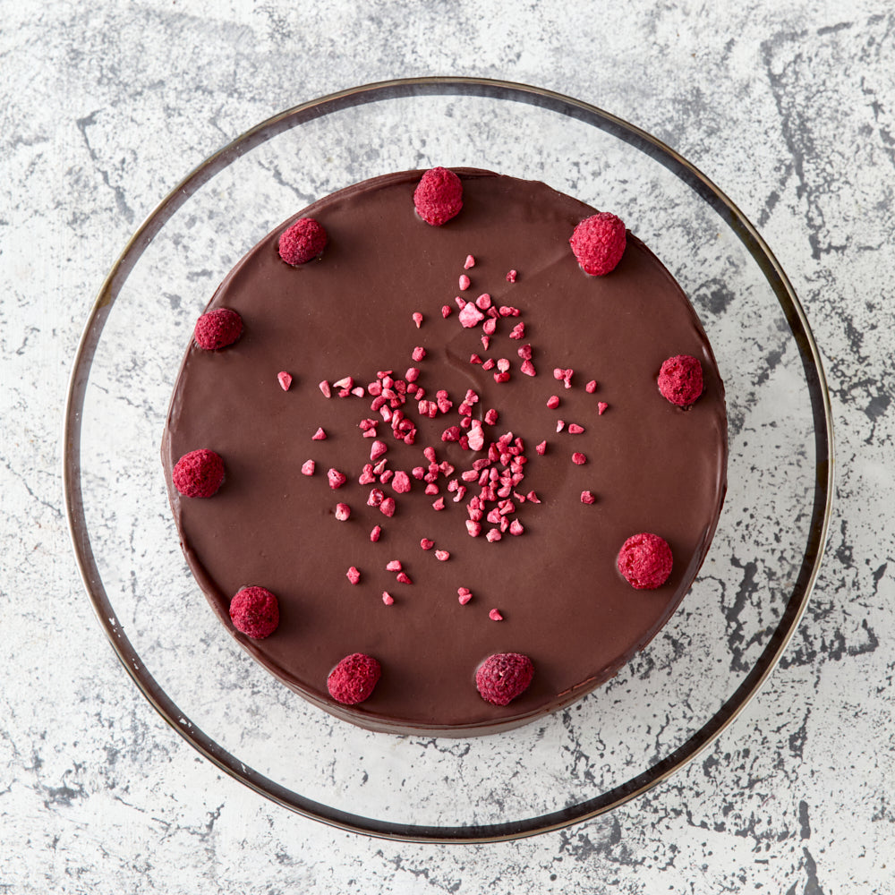 Vegan Chocolate Raspberry Velvet Cake & Konditor