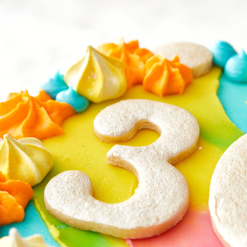 Colour Splash Number Cake & Konditor