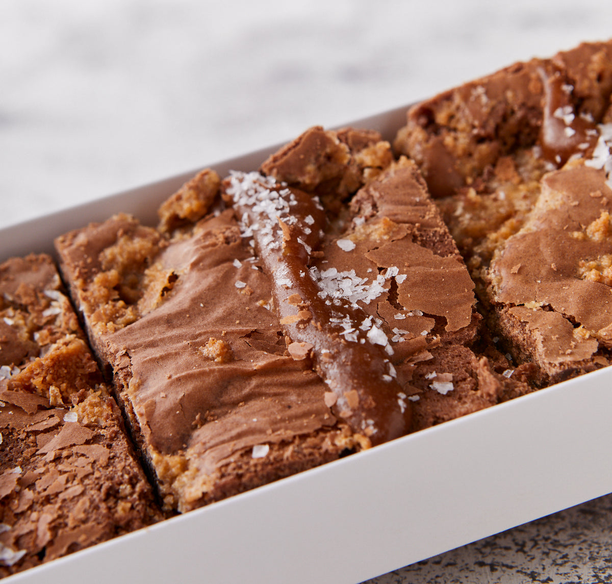 Salted Caramel Brownie Box of 4 & Konditor